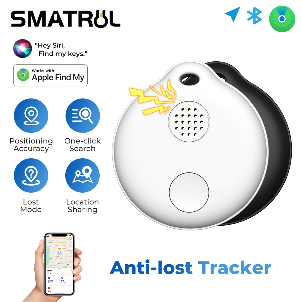 SMATRUL Anti-lost GPS Bluetooth key finder Pet Positioning Tag Tracker ...