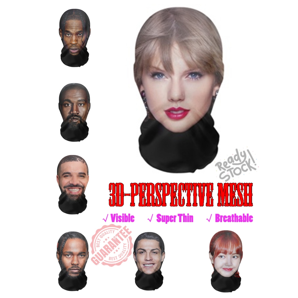 Celebrity Series - 3D Full Face Mask IShowSpeed/Diddy G-Dragon ...