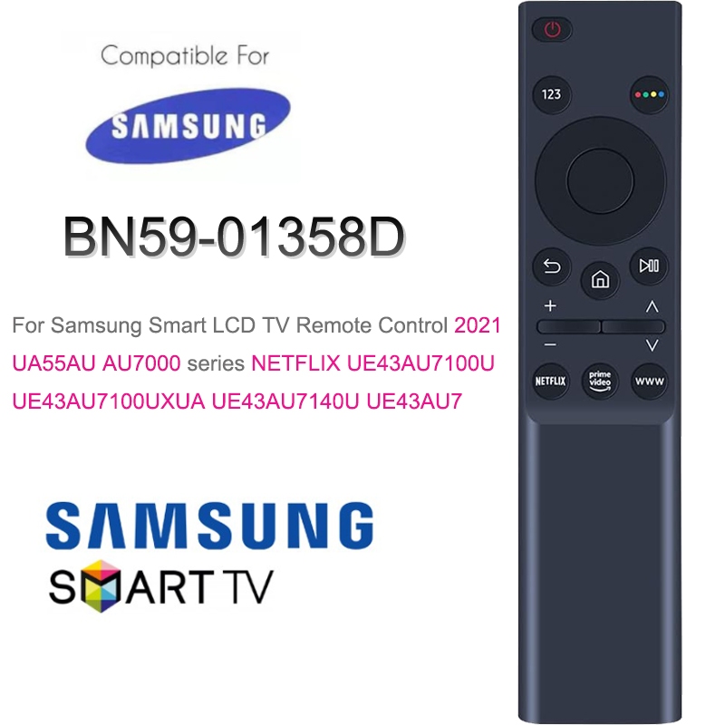 BN59-01358D SAMSUNG Original remote For Samsung Smart-TV 2021 UA55AU AU7000 series LCD LED UHD ...