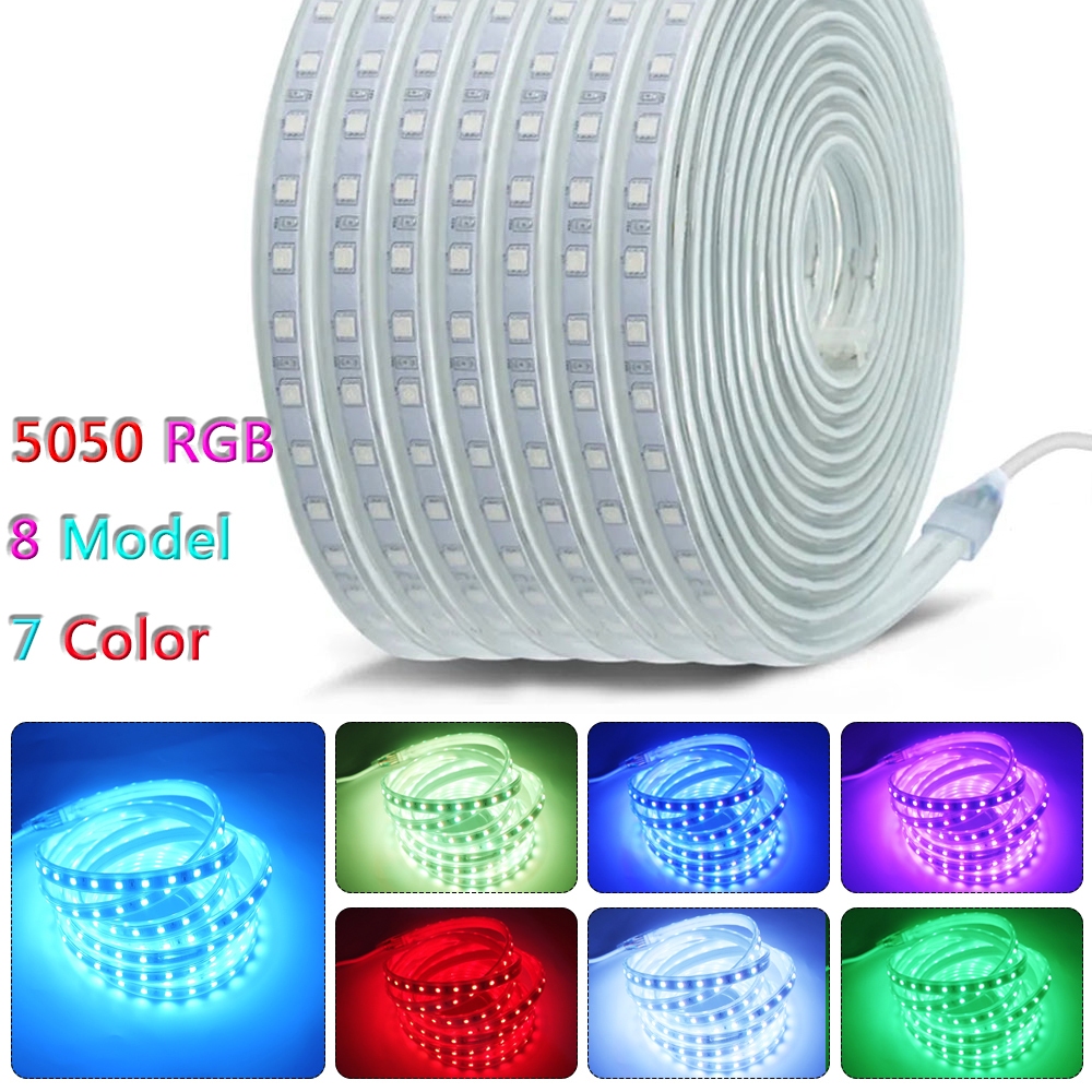 LED SMD 5050 LED Strip 5M 10M Waterproof Led Strip 220V Hotel Christmas ...