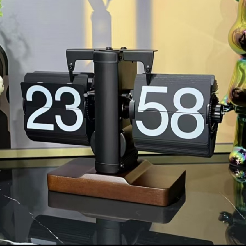 New Style Automatic Car Household Retro Mechanical Page-Flip Clock ...