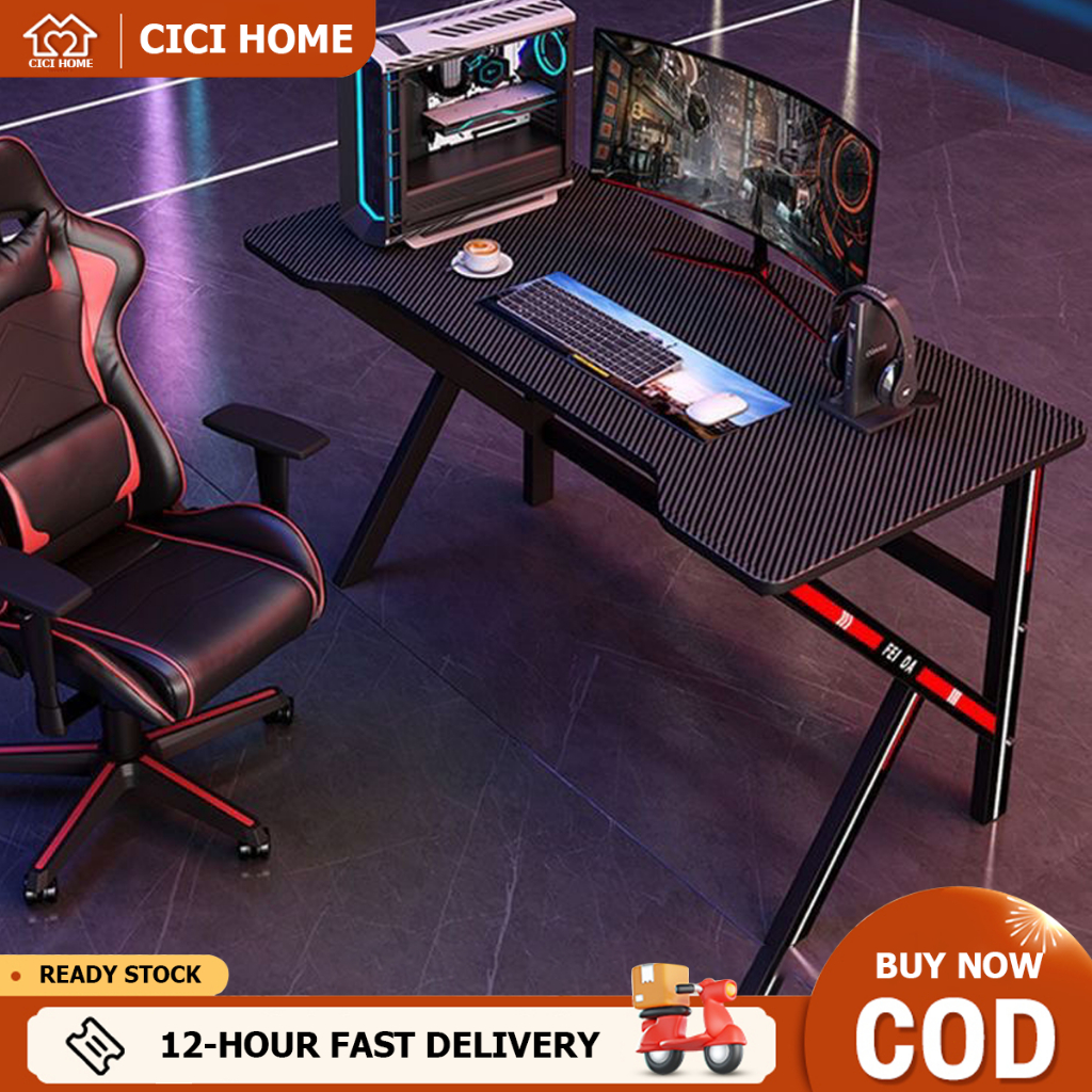 CiCi Gaming Table 120/140/160CM meja gaming murah meja PC Laptop Table ...