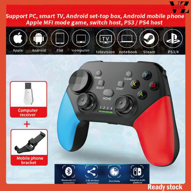 Game Controller Wireless Bluetooth Gamepad Joystick For Android IOS PC ...
