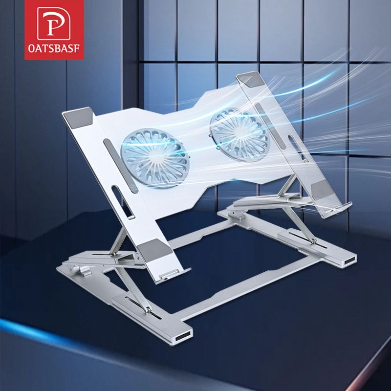OATSBASF Laptop Cooler Stand Portable Foldable Cooling Fan Heat ...