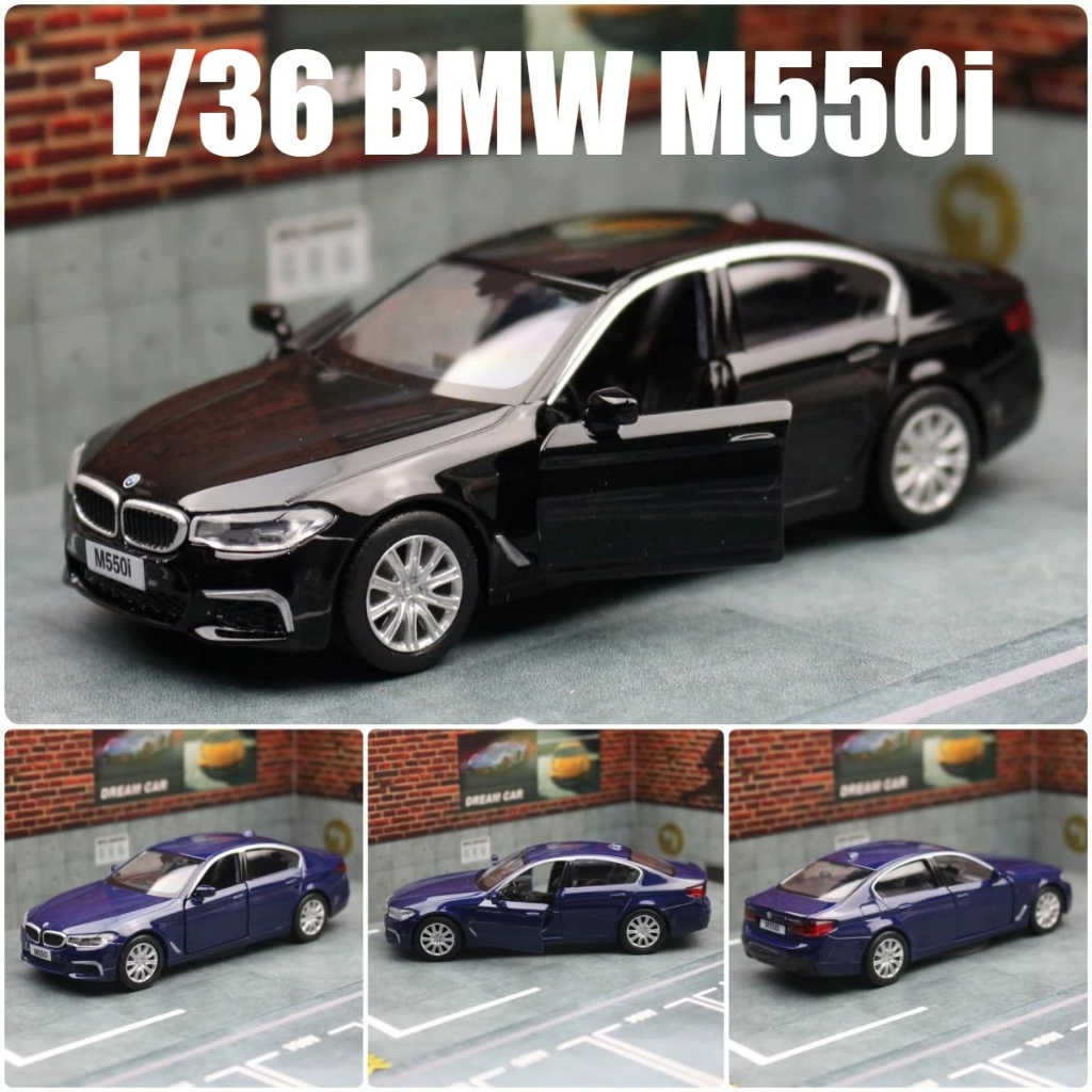 RMZ CITY 1:36 BMW M550i 5 Series Simulation Die Cast Car Models Diecast Alloy Metal Miniature ...