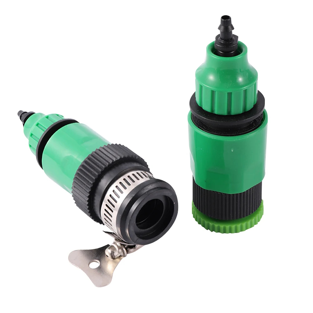 1/4" 3/8" Hose Quick Connector Water Tap Faucet Adapter Garden ...