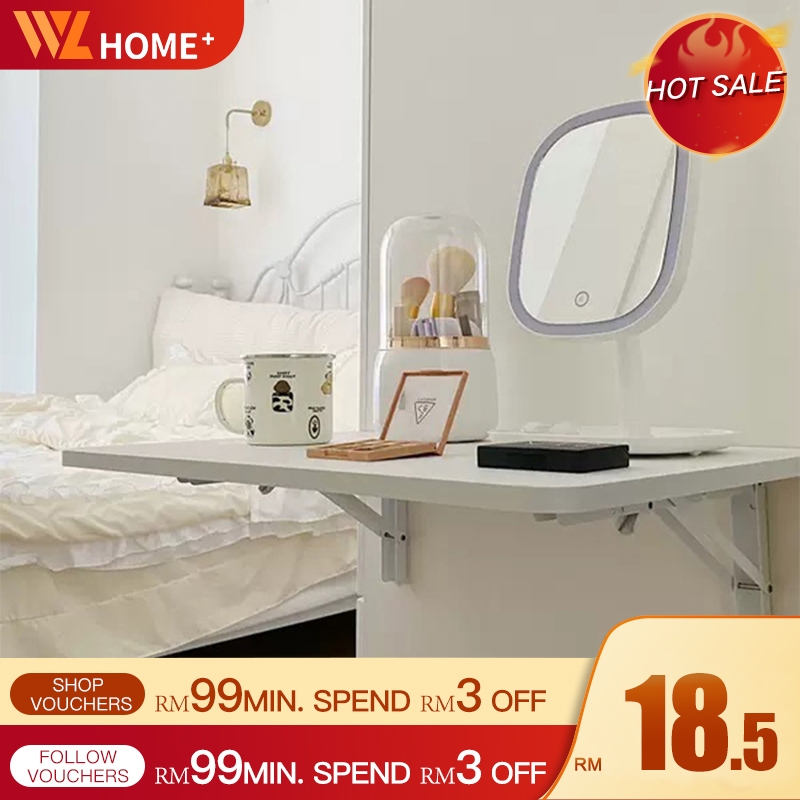 Floating Dressing Table Foldable Table Wall Mounted Table With Bracket ...