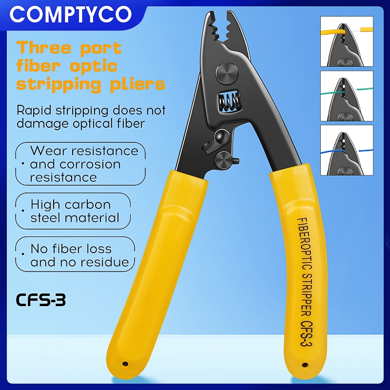 CFS-3 three Port Fiber Optic Pliers / Wire Pulls FTTH Optical ...