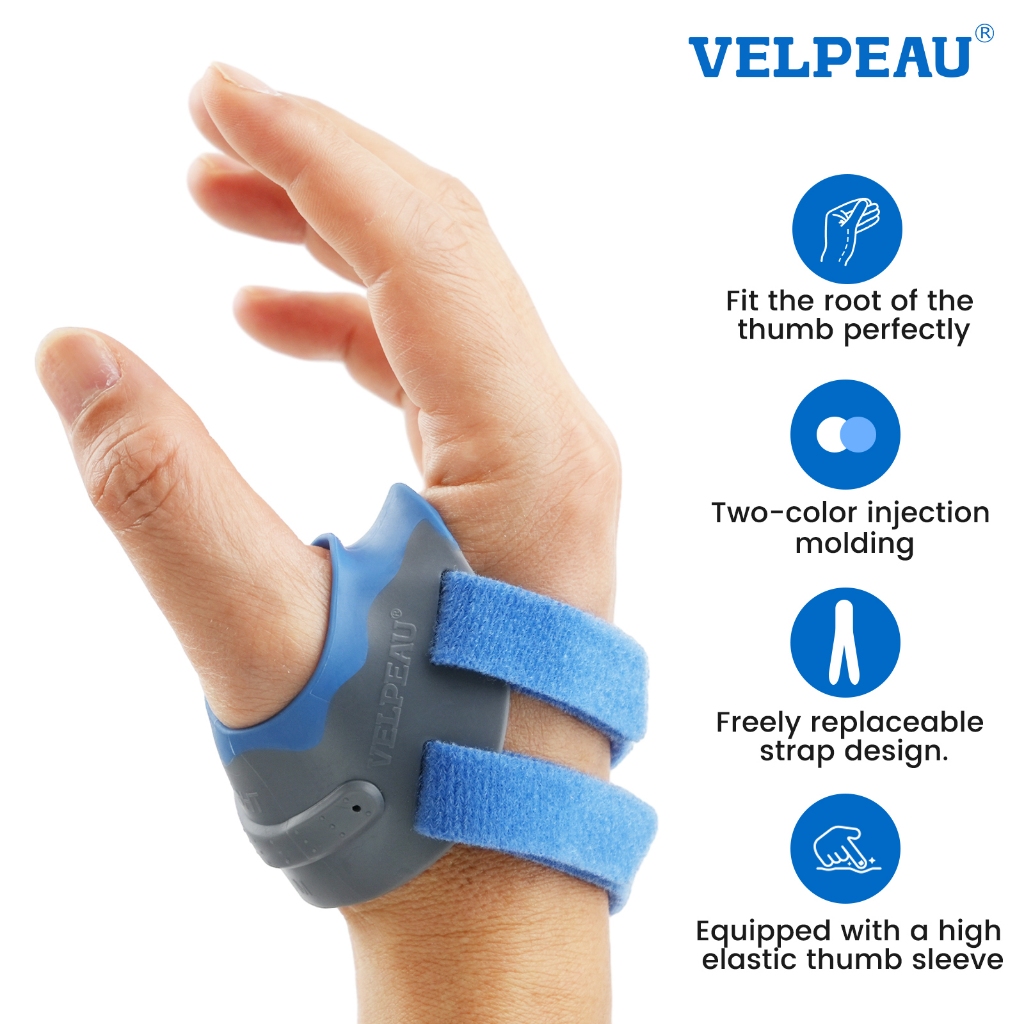 VELPEAU Thumb Support Brace - CMC Joint Stabilizer Orthosis, Spica ...