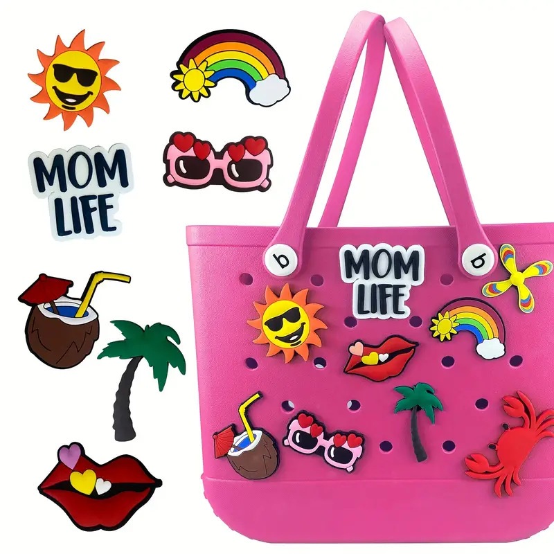 Beach Bag Decoration Bogg Hanging Beach Bag Accessories DIY Handmade ...