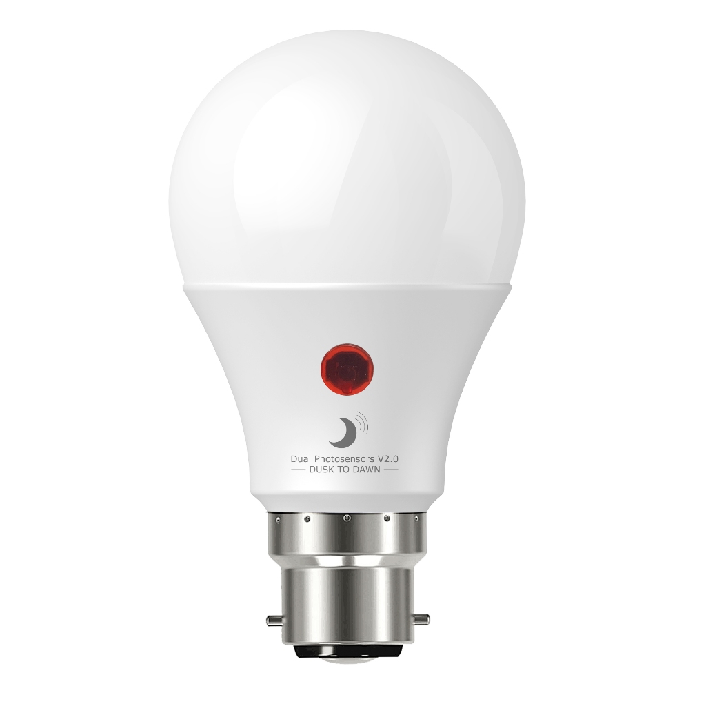 SINCELIGHT Dusk to Dawn LED Bulb with Dual Daylight Sensors· ON/Off ...