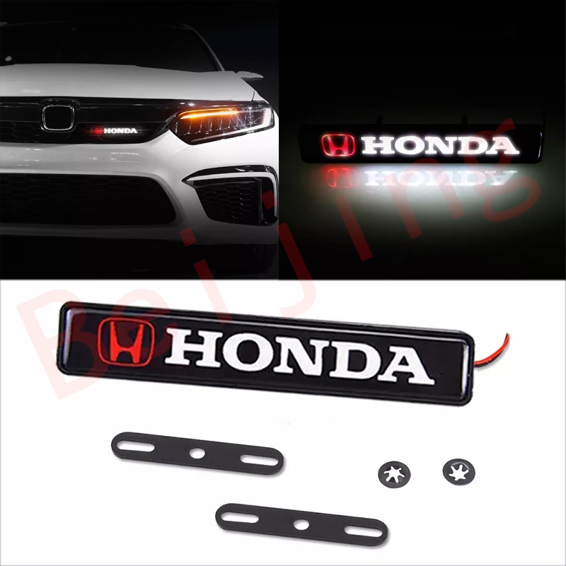 Car Front Hood Grille Lamp LED Decorative Light For Honda City brv crv ...