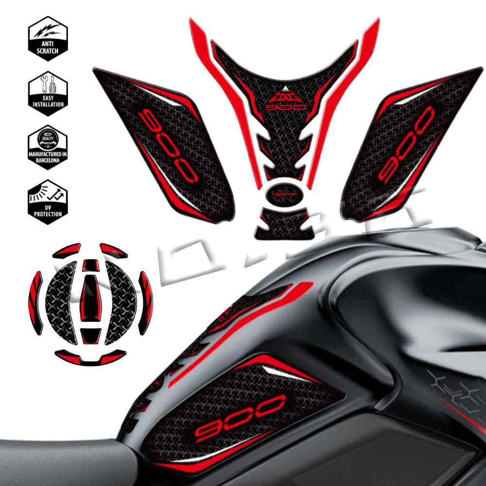 For Kawasaki Z900 z900 2023 2024 3D Motorcycle Fuel Tank Pad Sticker ...