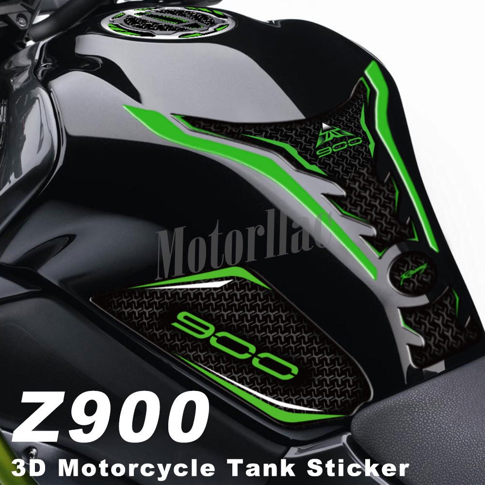 3D Motorcycle Tank Sticker Tank Protector Decals For KAWASAKI Z900 z ...