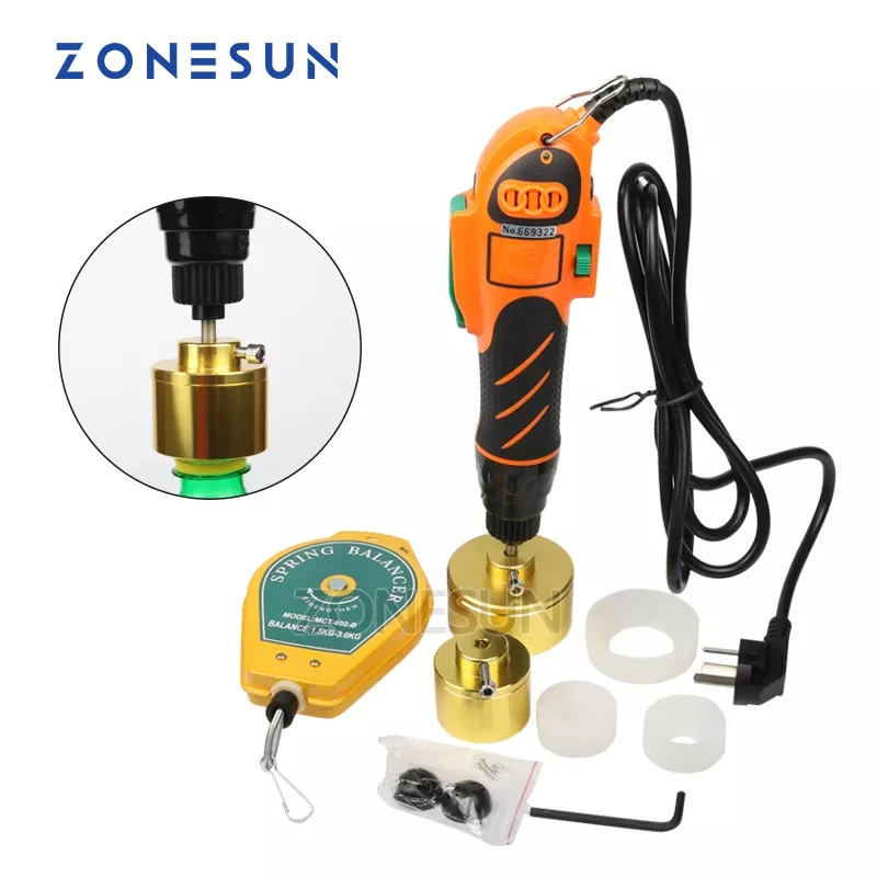 ZONESUN 100W Hand Held Bottle Capping Tool Screw Cap Manual Capping ...