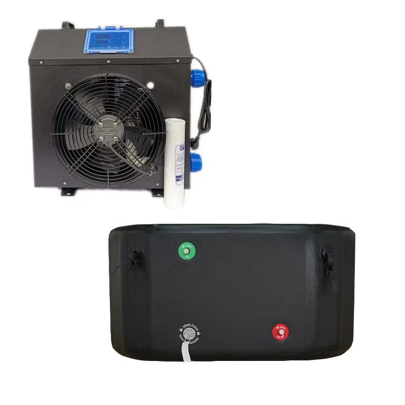 Ice bath chiller with bath tub package set automatic control remote ...