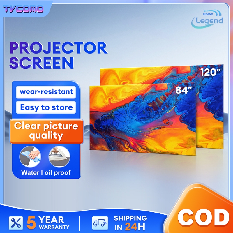 Projector Screen Portable 3D Anti Light Screen Projector Simple Folding ...