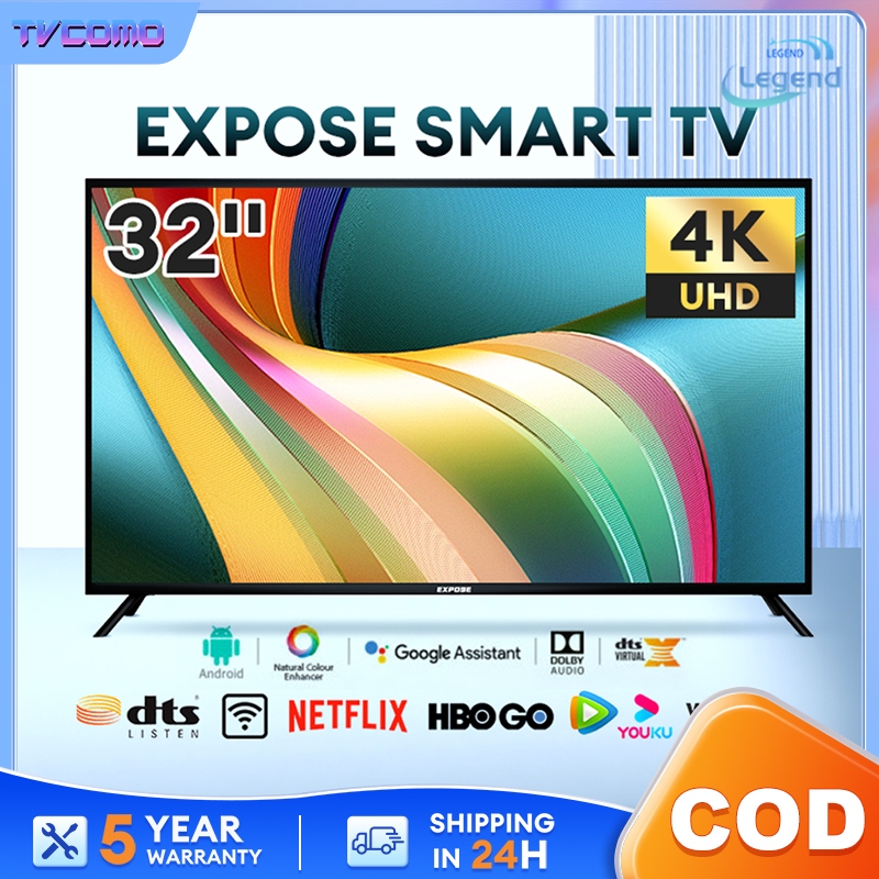 Smart TV 32 inch Android 11.0 TV 4K Ultra HD LED Murah Television Built ...