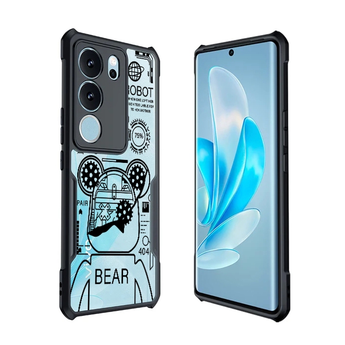 Metal Style Transparent Case VIVO V30E V30 V20 Pro V20 SE V21 V23 S12 ...