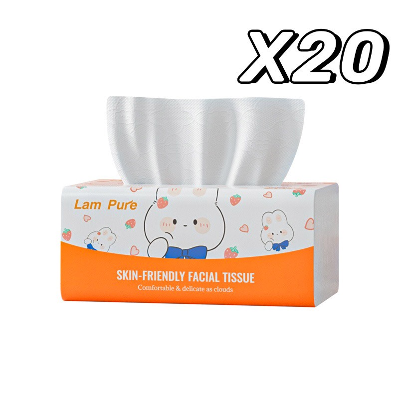 [20 PACKS] LamPure Tissue Paper Facial Tissue Face Tissue Air Cushion ...