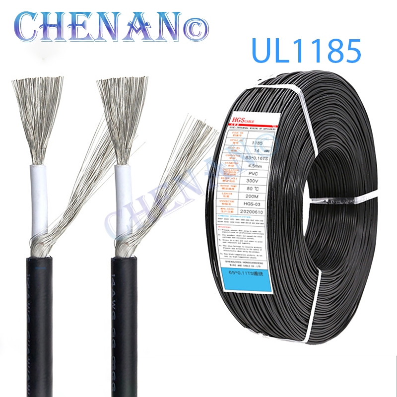 1 Meter UL1185 10awg-26awg Single Core Shielded Wire Cable Audio Wire Signal Wire | Shopee Malaysia