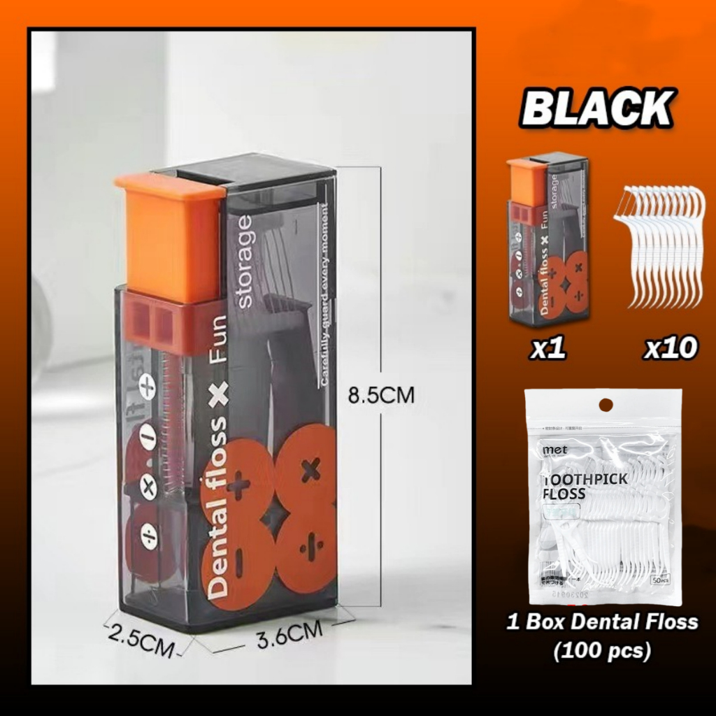 (2Day Delivery) Portable Floss Dispenser Automatic Pop-Up Dental Floss ...