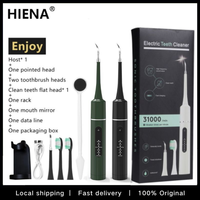 HIENA Electric Ultrasonic Oral Irrigator Dental Scaler Tooth Cleaning ...