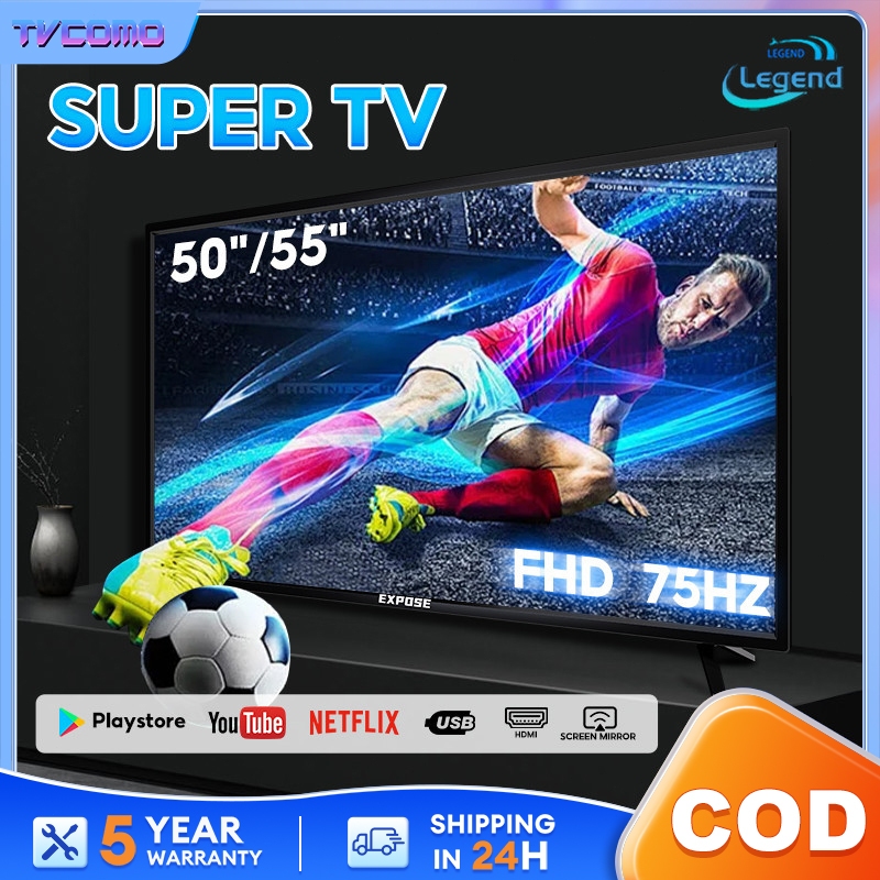 Android TV 50 inch Smart TV 4K FHD LED Television Android 12.0 With ...