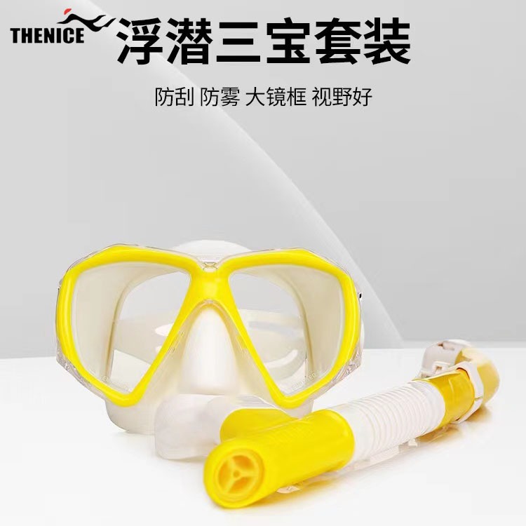 Thenice Diving Mask Snorkeling Sambo Adult Full Dry Snorkel Set Anti ...