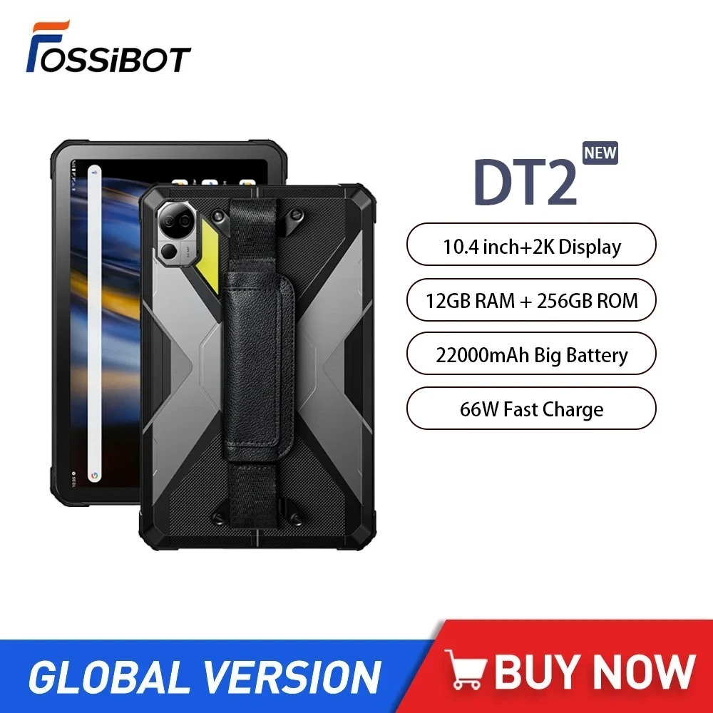 FOSSiBOT DT2 Rugged Tablet Pad Octa Core 20GB+256GB Android 13 Pad 10.4 ...