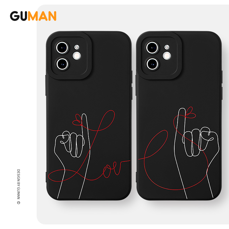 GUMAN Soft Silicone Matching Couple Set Cute Aesthetic Shockproof ...