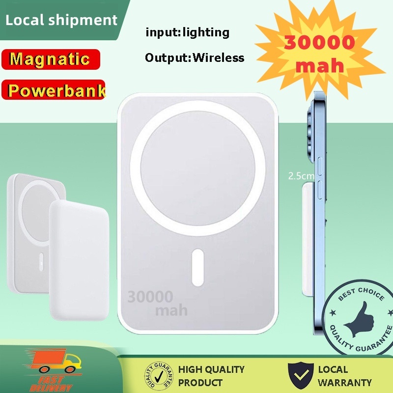 【Local shipment】Wireless charging treasure 30000mAh uses mobile phones ...