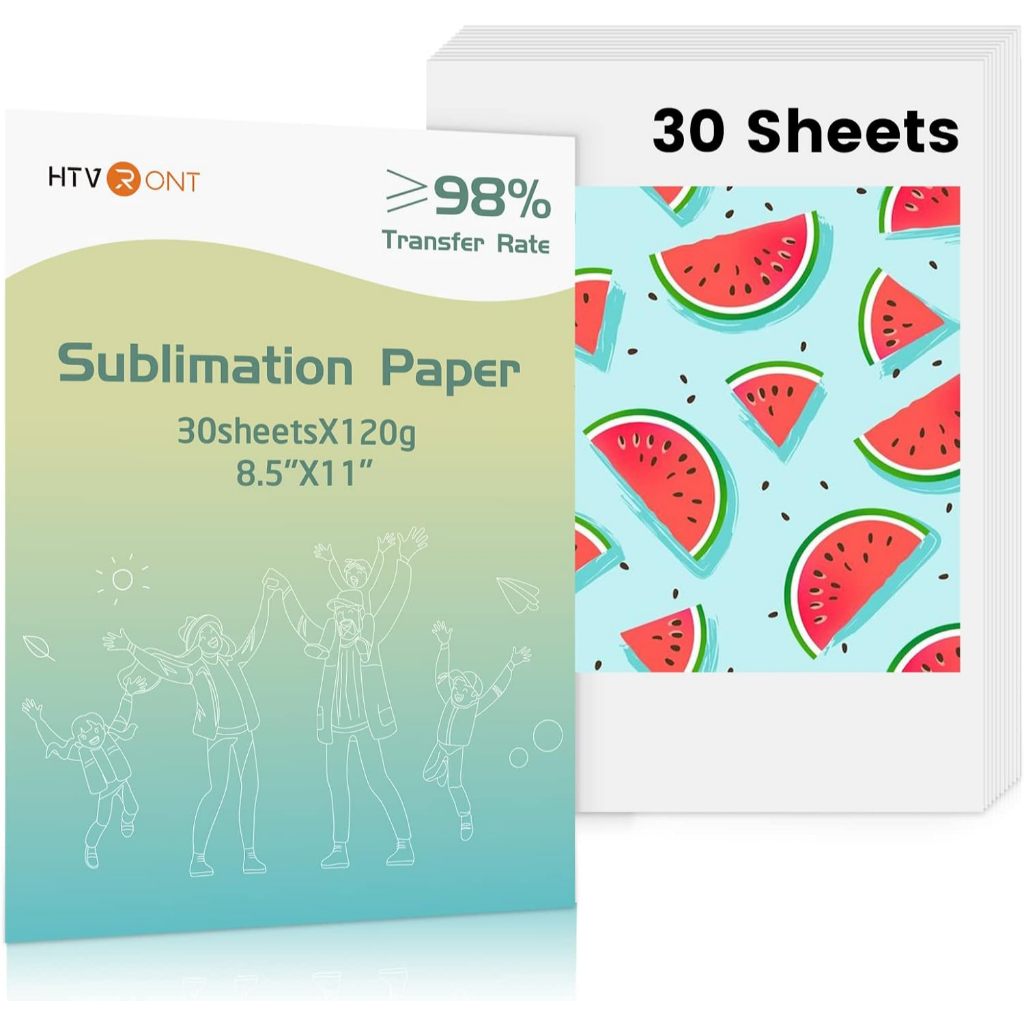HTVRONT 30pcs Sublimation Paper 8.5in x 11in Sublimation Transfer Paper ...