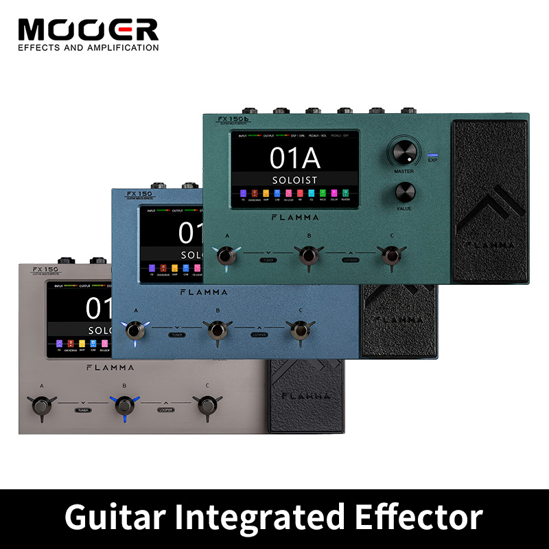 FLAMMA FX150 Multi Effects Pedal Guitar Amp LCD Touch Screen 160 ...