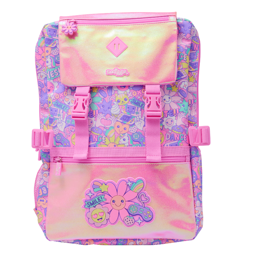Smiggle Epic Adventures Attach Foldover Backpack XL large backpack ...