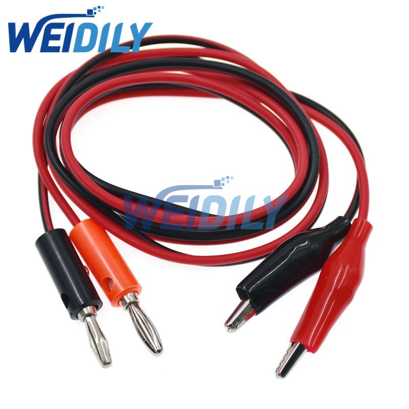 Dual Banana Plug - Alligator Clip / Double-ended Crocodile Clips Cable ...