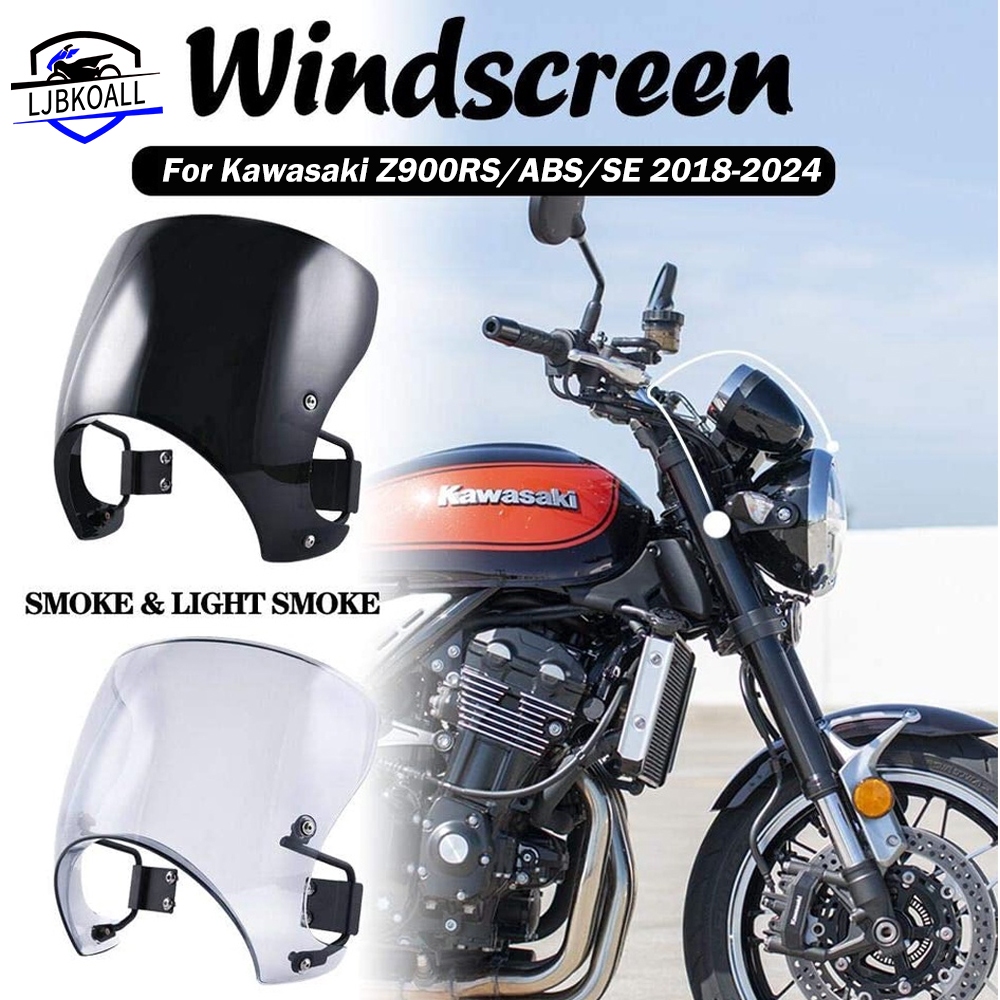 LJBKOALL Z900RS Windscreen Motorcycle Windshield Wind Deflector Fly ...