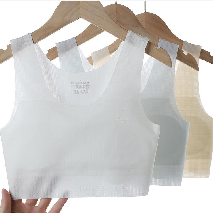 6-16 Y Girls Traceless Bra Girl Bra Skin-friendly Lingerie Vest ...
