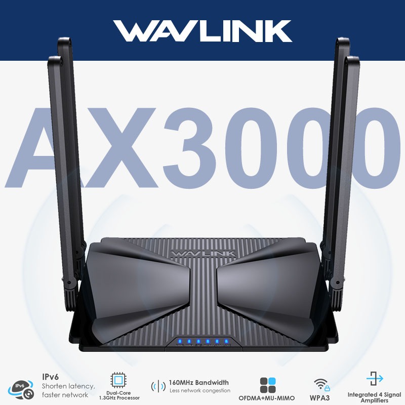 WAVLINK AX3000 Wi-Fi 6 Wireless Router Dual Band 802.11ax Gigabit ...