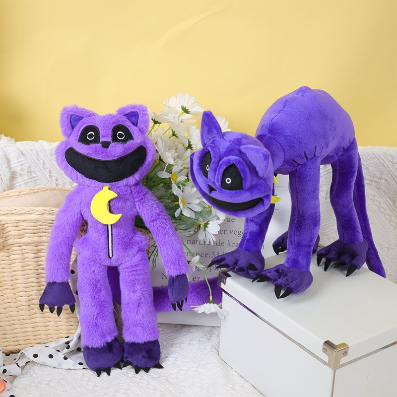Smiling critters terrifying purple cat monsters smiling animals big ...