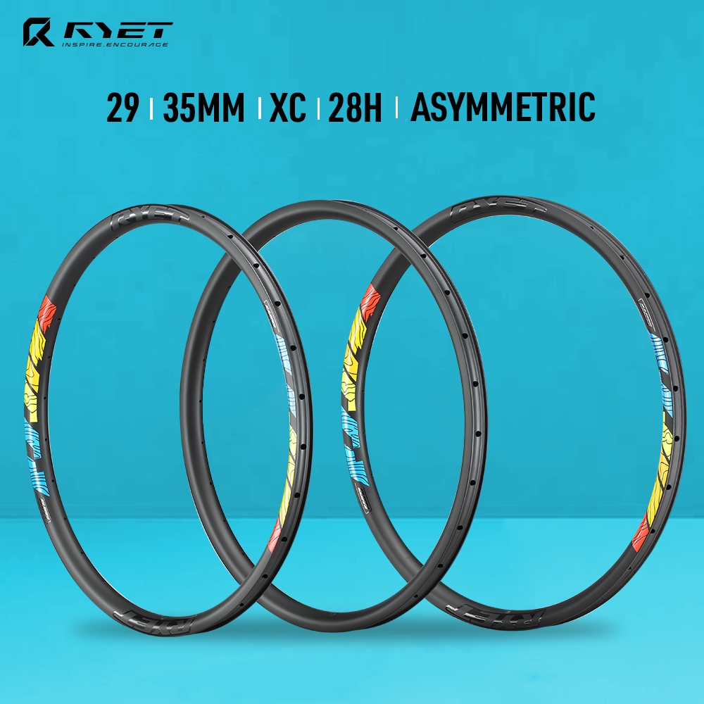 NEW RYET 29er Carbon MTB Rim Carbon wheel 35mm 28H Mountain Bike Wheel ...