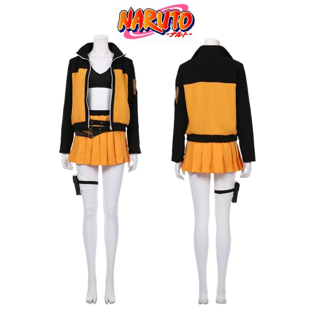 Naruto Anime Uzumaki Suits Female Dress Outfits Halloween Party Uniform ...