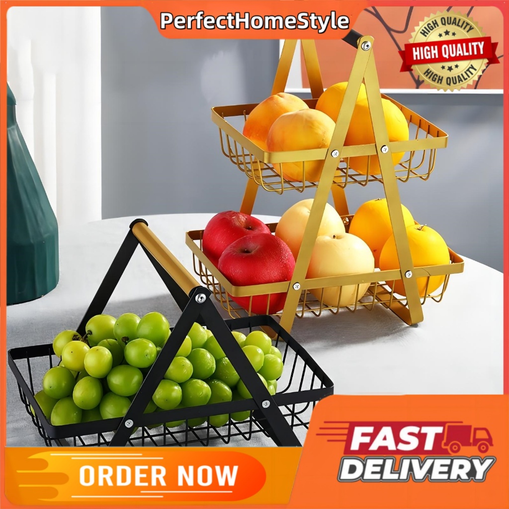Onion Rack Fruit Basket Rak Bawang Rak Vegetable Storage Kitchen Rack ...
