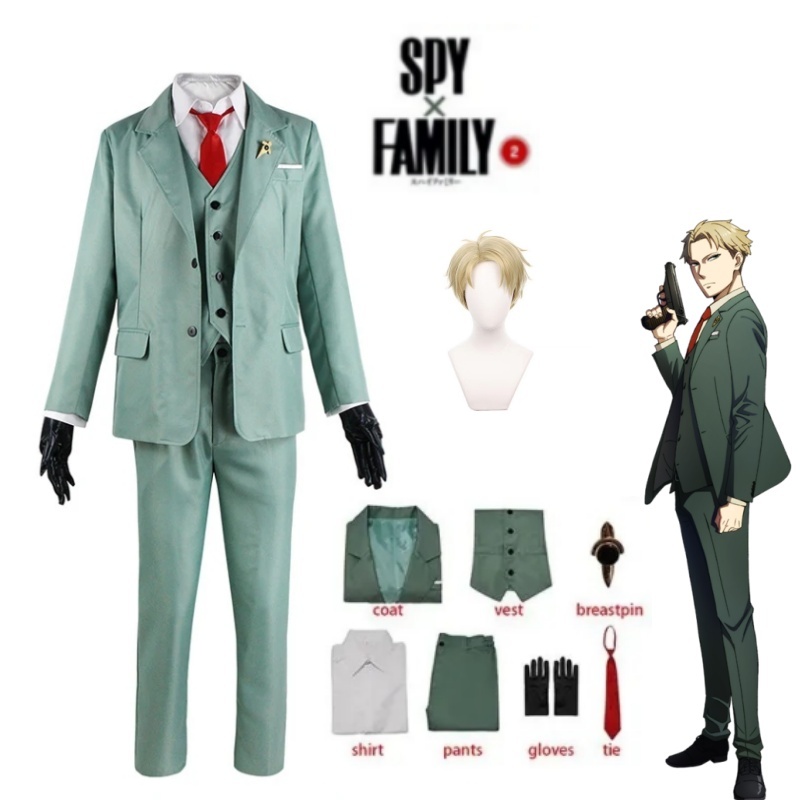 Loid Forger Cosplay Anime Spy X Family Costume Suit Wig Full Sets ...