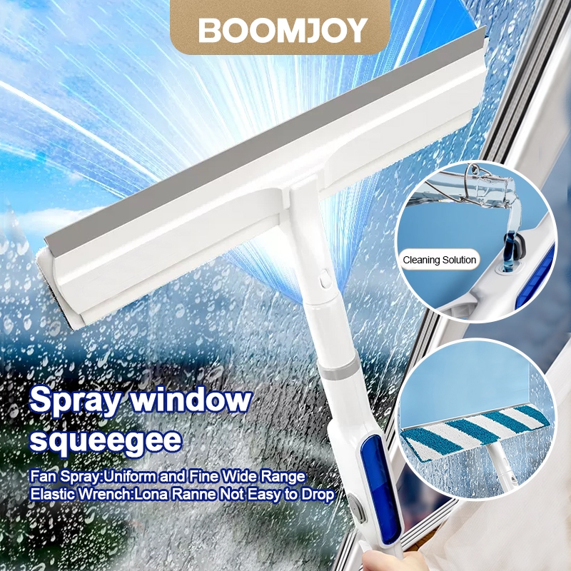 BOOMJOY Spray window squeegee Multipurpose Glass Water Jet Cleaner ...