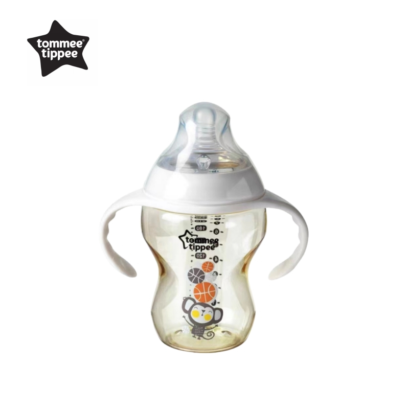 Tommee Tippee Closer to Nature Feeding Bottle PPSU 9oz/260ml with med flow teat Monkey (82289 ...