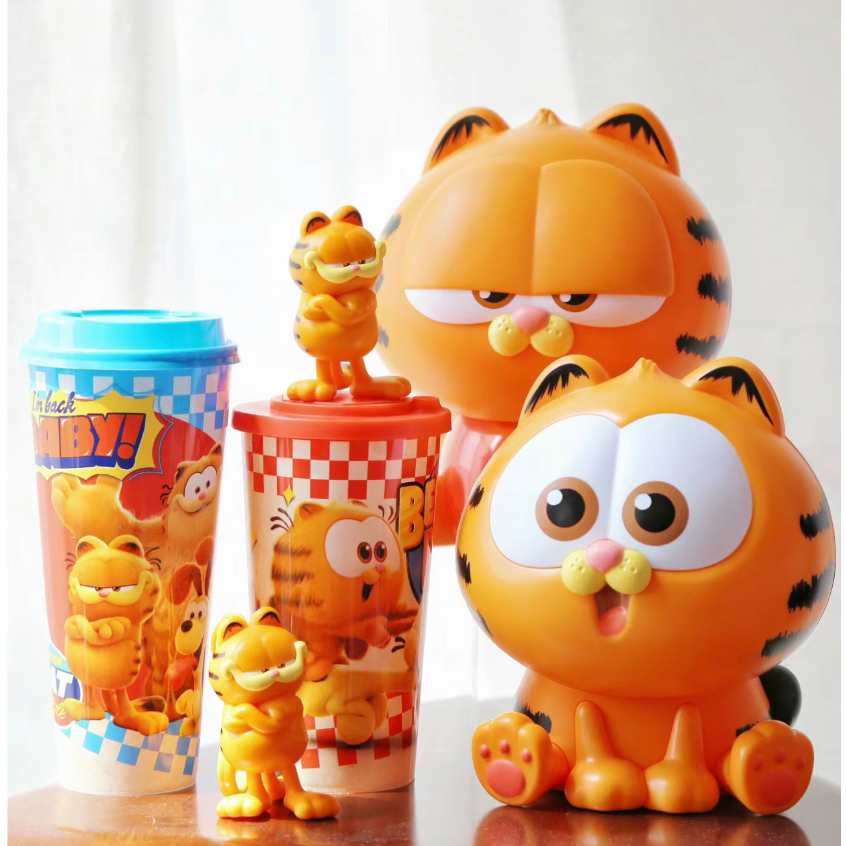 Garfield modeling cup Water cup doll cup, two expressions Garfield ...