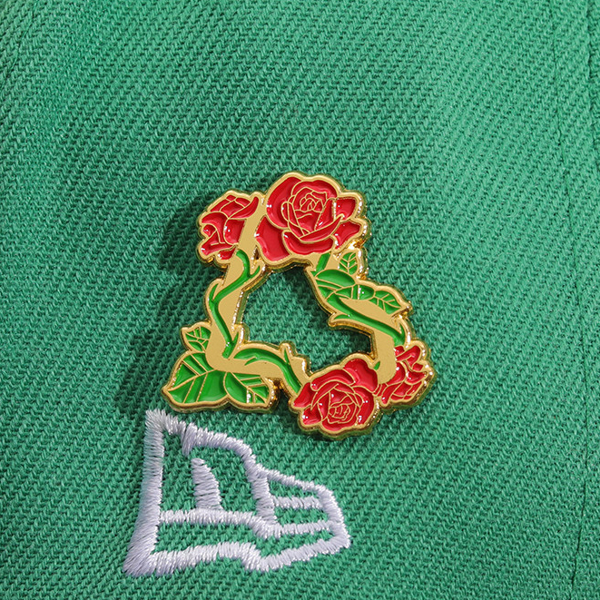 New Era Hat Brooch Pins Cute Rose Flower Brooches Mexican Badges Hat ...