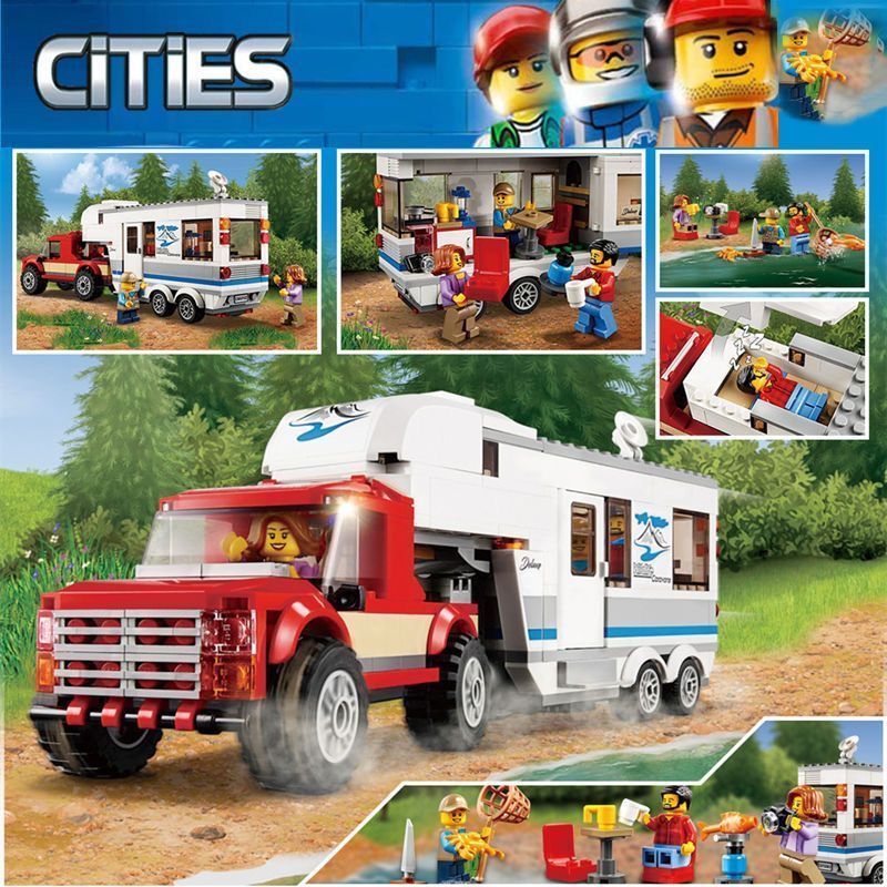 Compatible with LEGO Family Camping RV Camping City series children's ...