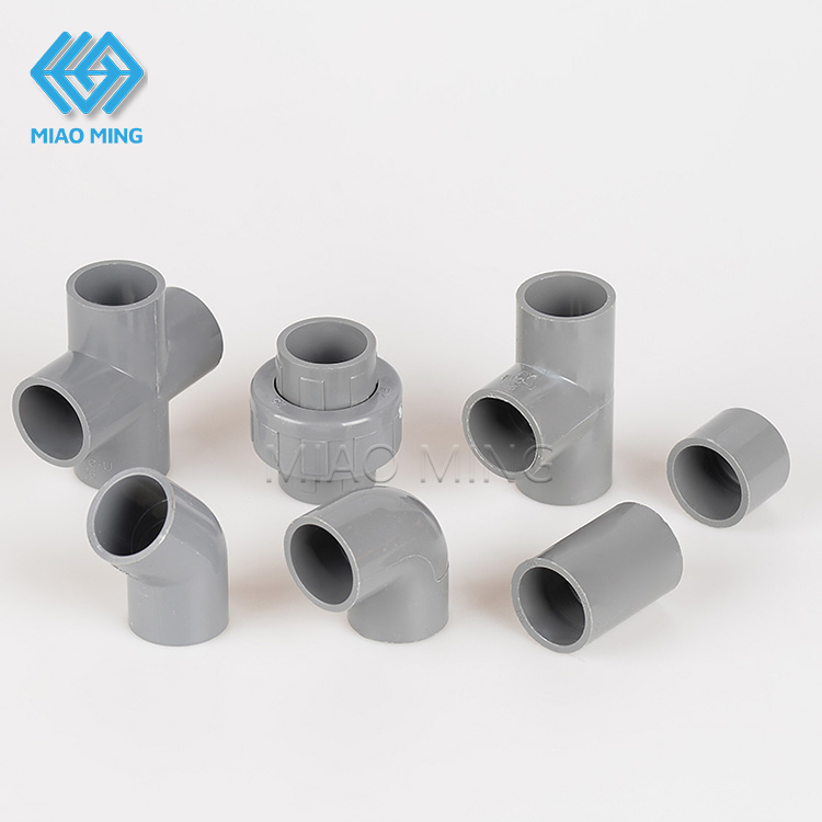Grey PVC Fitting PVC Pipe Joint Connector 3, 4, 5，6Way Conduit PVC Elbow Socket Elbow Tee End ...